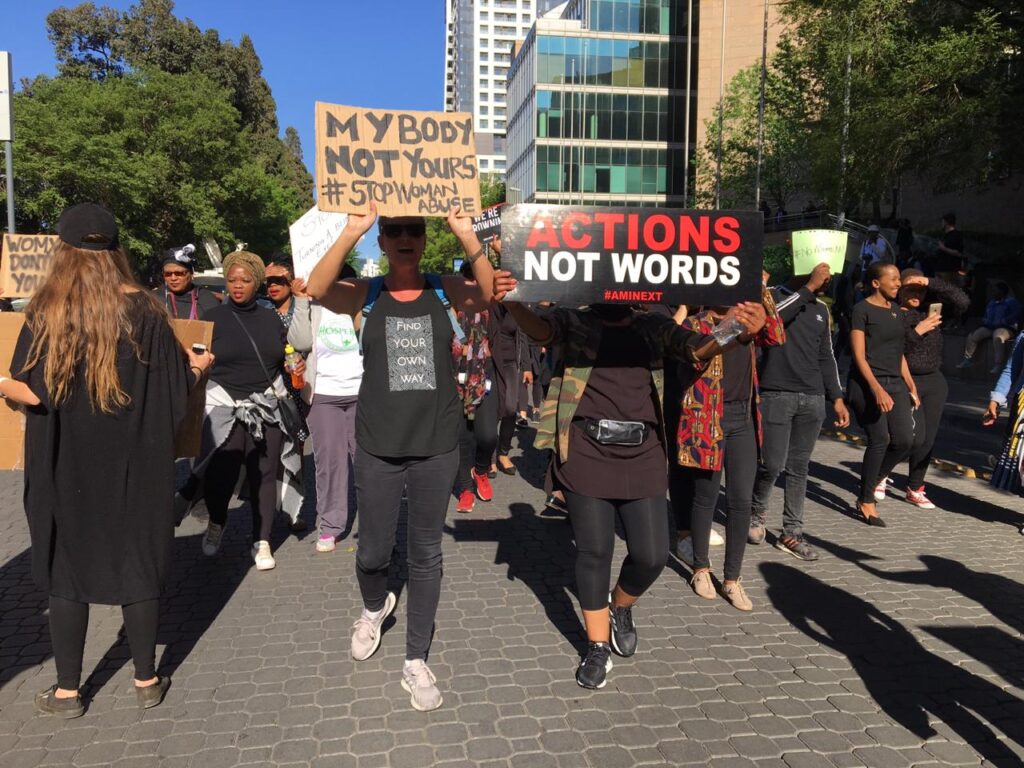 Activists March In Johannesburg In Protest Against Gender Based